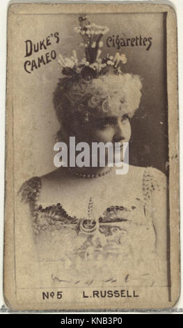 Card depicting Lillian Russell from the Actors and Actresses series by ...