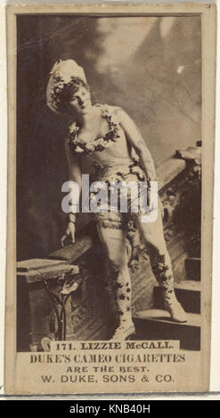 Lizzie McCall, from the Actresses series (N245) issued by Kinney ...