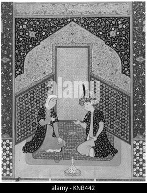 This folio from the Khamsa of Nizami depicts the legendary ruler ...