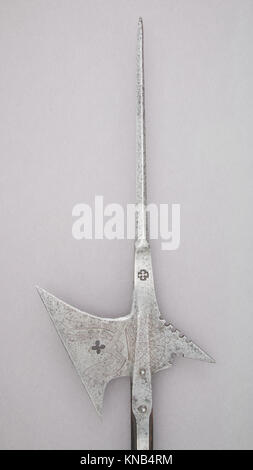 This halberd, combining an axe and spear, was used as a weapon in the ...