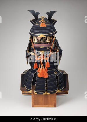 This Gusoku armor is a traditional Japanese suit featuring metalwork ...