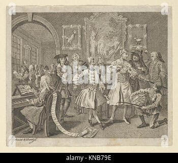 'A Rake's Progress, Plate 5,' an artwork from a famous series ...