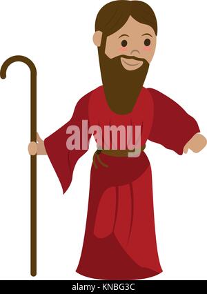 Saint joseph cartoon Stock Vector Image & Art - Alamy