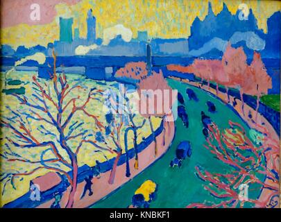 Charing Cross Bridge, 1906, Andre Derain, oil on canvas, Musée d’Orsay, CCBB, São Paulo, Brazil ...