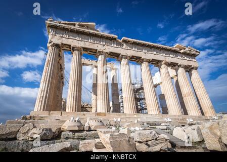 the Parthenon, dedicated to the Greek goddess Pallas Athena Parthenos ...