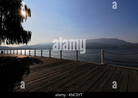 Summer, the Simpson Boardwalk, Waterfront Park, Okanagan Lake, Kelowna ...