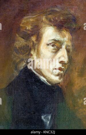 Portrait of Frederic Chopin by Eugene Delacroix, Royal Carthusian ...