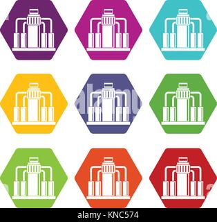 oil refining industry color icon vector illustration Stock Vector Image ...