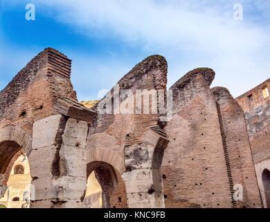 Colosseum Rome Italy. Built by Emperors Vespasian and Titus in 80 AD ...