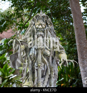 Statue of the witch Rangda in a Balinese temple compound Indonesia ...