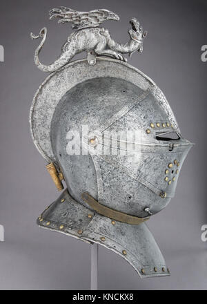 This medieval close helmet from the MET collection has a fully enclosed ...