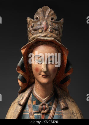 This depiction of the Enthroned Virgin shows Mary seated with the ...