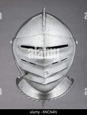 This medieval close helmet provides full-face protection in combat ...