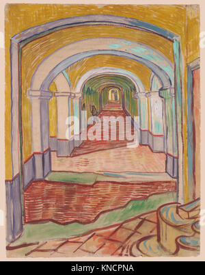 This drawing by Vincent van Gogh shows a woman walking, captured in a ...