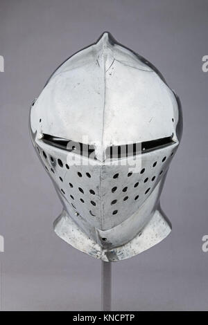 This 15th-century armet is a full-face medieval helmet used in European ...