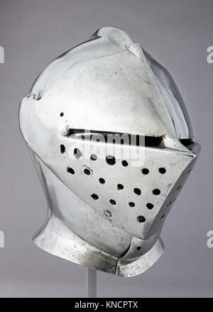 This armet, a type of medieval helmet, offers insight into the armor ...