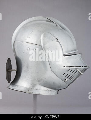 This armet, a type of medieval helmet, offers insight into the armor ...