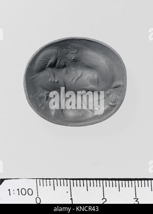 Agate lentoid seal MET DP145715 Stock Photo - Alamy