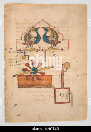 "Design for the Water Clock of the Peacocks", from the Kitab fi ma ...