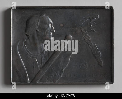 This portrait depicts Amerigo Vespucci, the Italian explorer credited ...