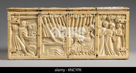 This artifact, a box depicting scenes from the Infancy of Christ, is ...