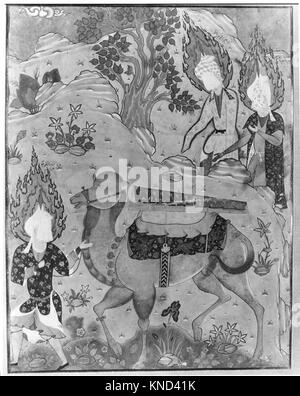 ‘Coffin of Imam 'Ali‘, Folio from a Falnama (The Book of Omens) of Ja ...