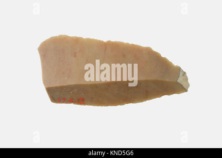 This flint flake, part of the MET collection, showcases early human ...