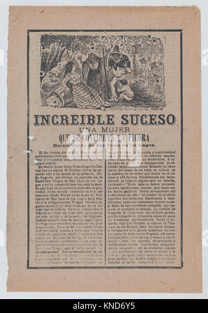 This broadsheet, created by JosÃ© Guadalupe Posada, depicts the ...