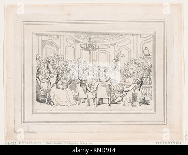 This print from the 'Comforts of Bath' series depicts an 18th-century ...