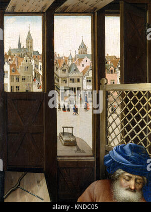 Annunciation Triptych (Merode Altarpiece), Workshop of Robert Campin, ca. 1427–32 Stock Photo ...