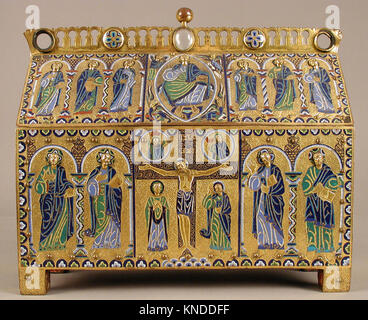 This French chasse features Christ in Majesty and the Lamb of God, with ...