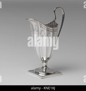 This creampot by Paul Revere Jr., made in Boston between 1790–1795 ...