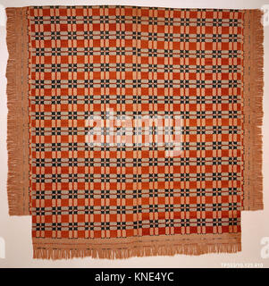 This MET coverlet features detailed weaving techniques and decorative ...