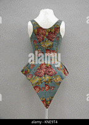 This 19th-century bodice illustrates historical fashion trends ...