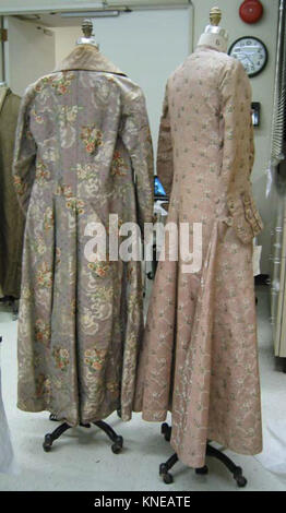 This historical dressing gown illustrates period fashion, textile ...