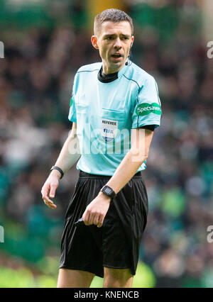 Referee Kevin Clancy during the Scottish Premier League match at Celtic ...
