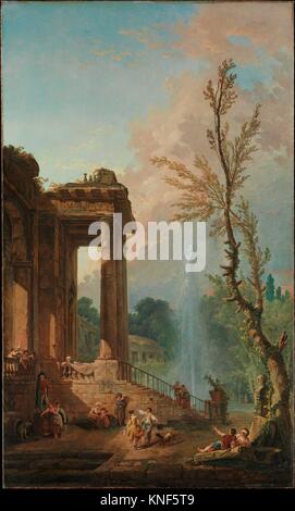 The Portico of a Country Mansion', 1773. Artist: Hubert Robert. Hubert ...
