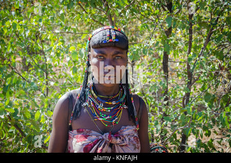 Mucawana Woman With Naked Breast, Angola Stock Photo - Alamy