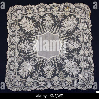 This historical handkerchief illustrates textile design, material, and ...