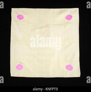 This historical handkerchief illustrates textile design, material, and ...