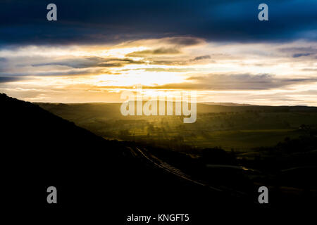 Road to Rothbury | Beautiful Winter Light and Sunset, Northumberland ...