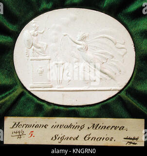 This artwork depicts Hermione invoking Minerva, showcasing classical ...