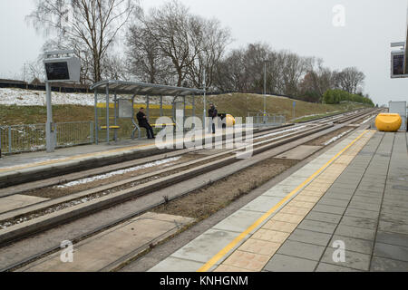 The Leigh Guided Busway that operates the buses V1 and V2 into ...