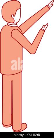 businessman back view standing isometric Stock Vector Image & Art - Alamy