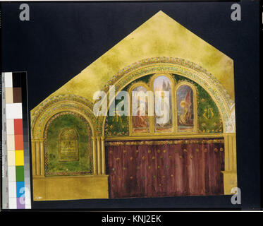 Glass window design for a church: Noli me tangere, Claudius Lavergne ...