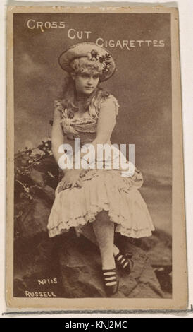 Card depicting Lillian Russell from the Actors and Actresses series by ...