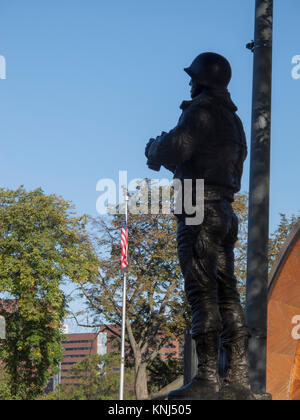 Bronze sculpture of General George Patton at West Point Military ...