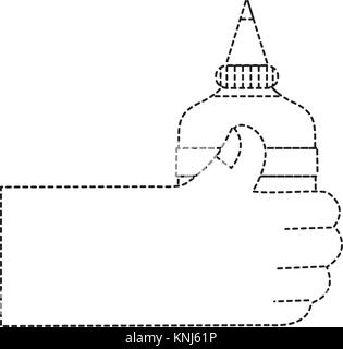 dotted shape glue school tool to education study Stock Vector Image ...