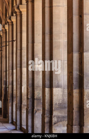 Rows of Barcelona Columns Stock Photo - Alamy