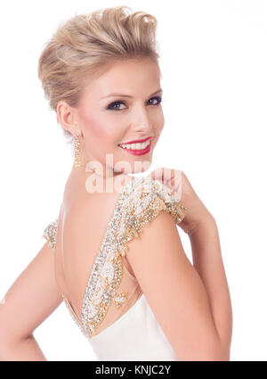 Miss Germany, Josefin Donat, poses for the judges, during the national ...